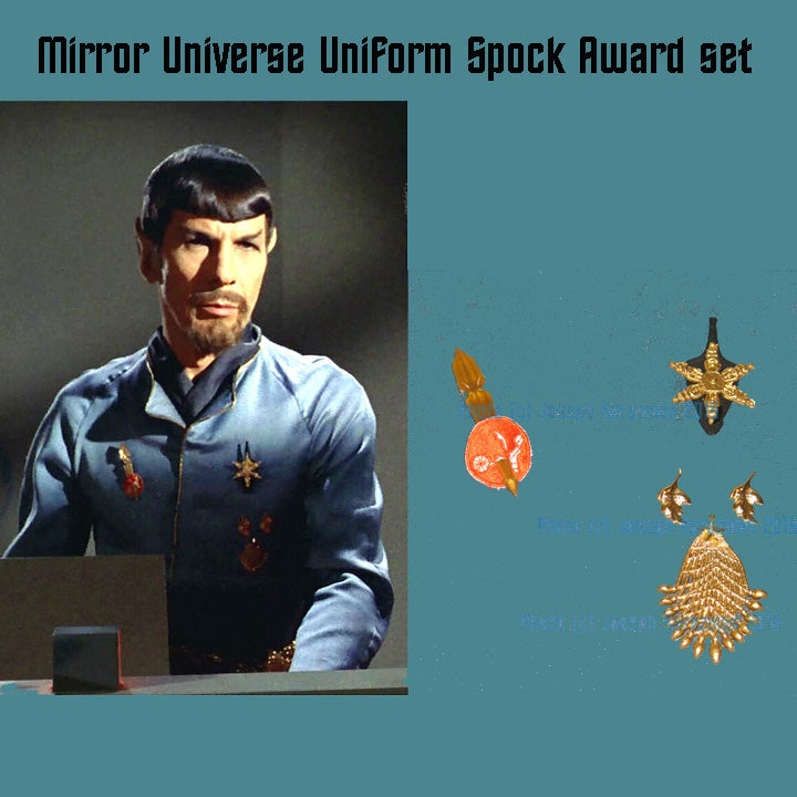 Star Trek TOS Mirror Universe Awards Set Spock | Starfleet Quartermaster